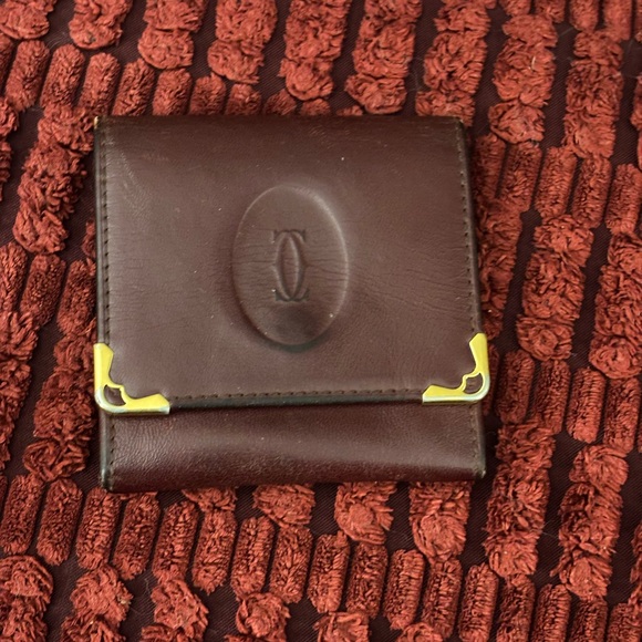 Cartier | Bags | Cartier Leather Coin Wallet | Poshmark